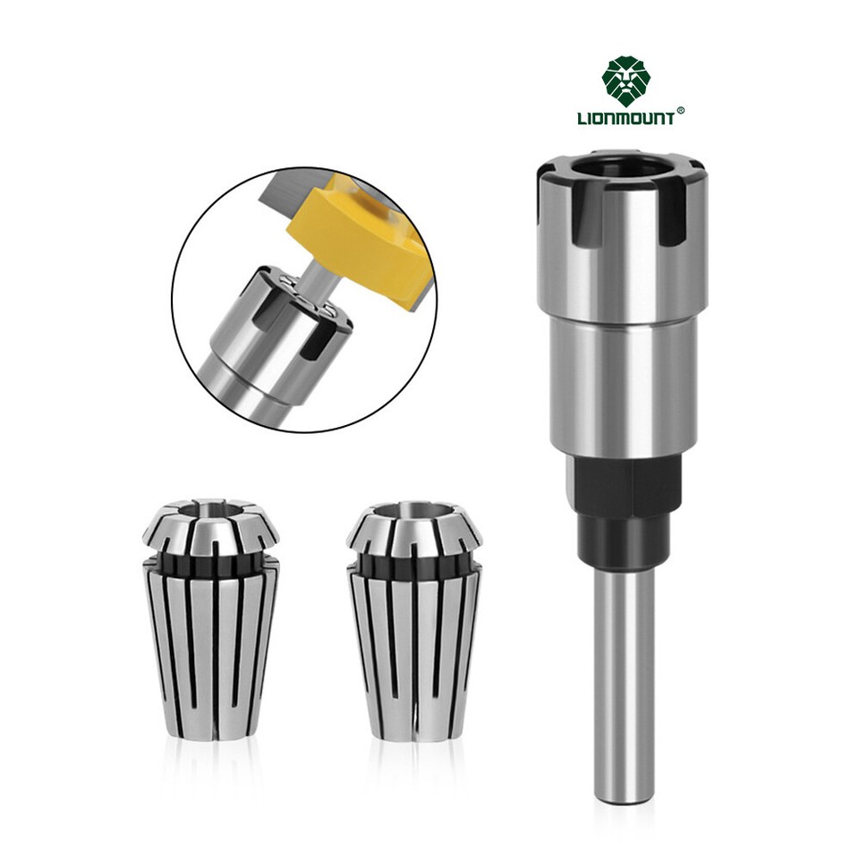 5PCS Set Extension Rod Collet Chuck ER20 ER16 Adapter Cutter Spring Nut ...