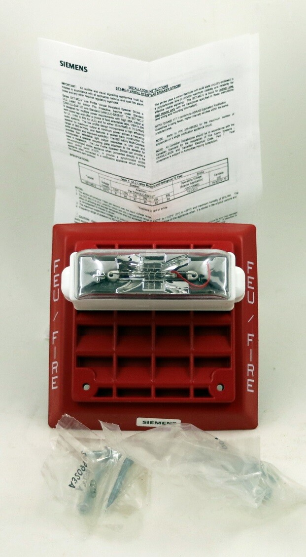 Siemens Fire Alarm Strobes Siemens U S17S W Sync Strobe (White) Fire