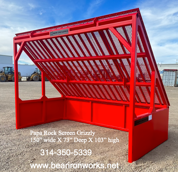 Bear Iron Works Rock Screen Grizzly 8X12 Rock Scalper Screen Dirt ...