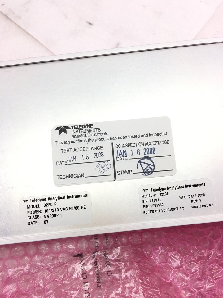 NEW TELEDYNE 3220 PERCENT OXYGEN MONITORING SYSTEM CHANNEL MODULE ...