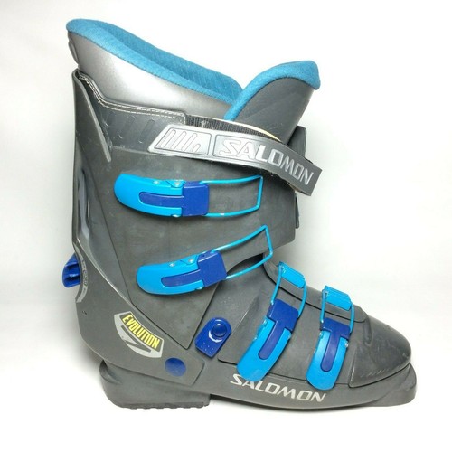 Salomon Evolution Ski Boots Mondo 27.5 312mm Gray Blue Italy Made ...