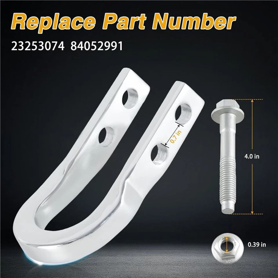 Chrome Front Tow Recovery Hooks Set for Colorado Chevrolet GMC Canyon ...