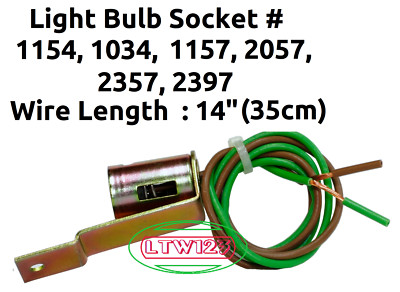 (1 Pc)) Light Bulb Socket for 1157, 1154, 1034, 2057, 2357, 2397 ...