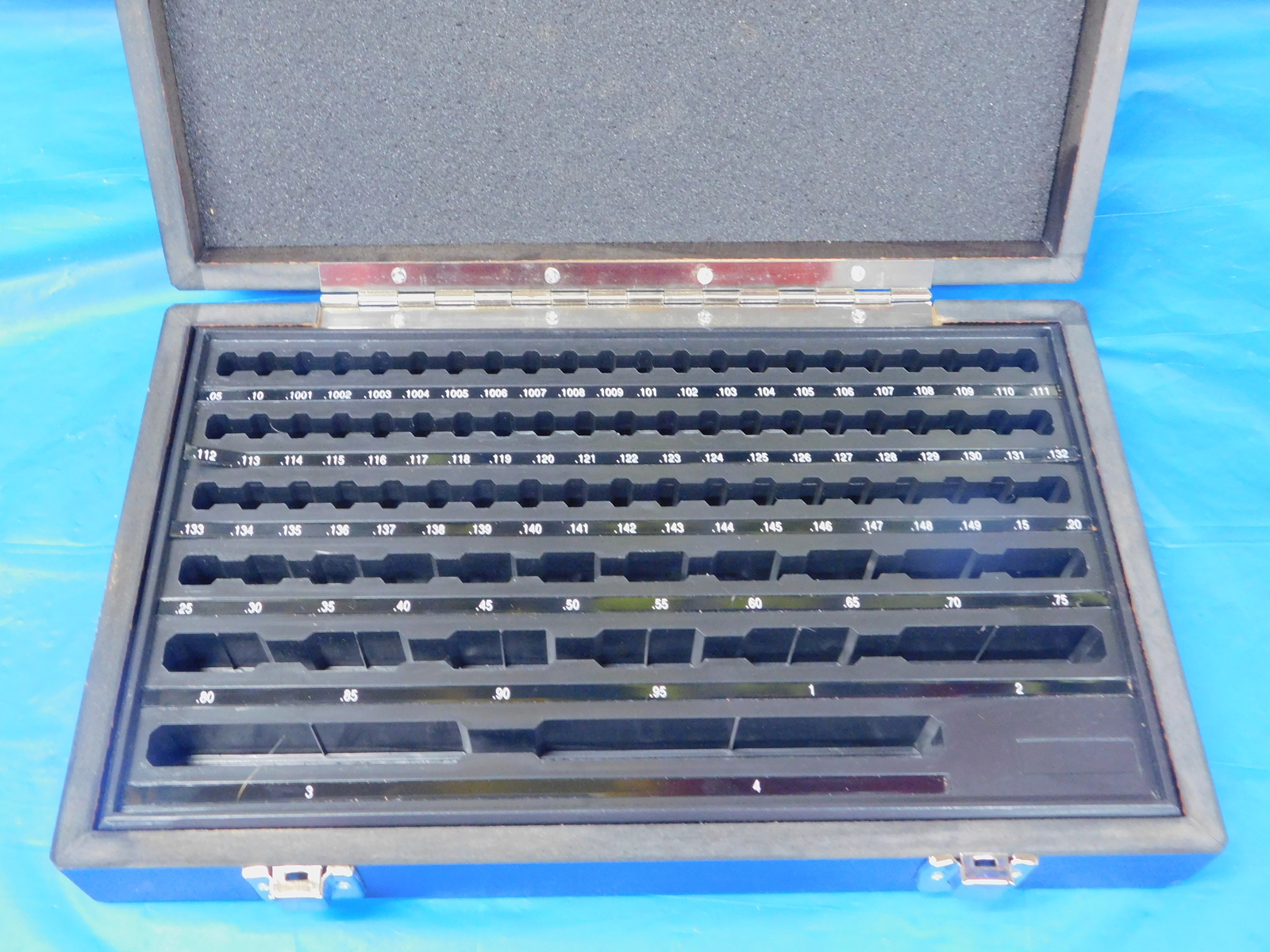 11 3/4"x7 1/4"x 2 1/2" WOODEN STORAGE CASE FOR CALIBRATION GAGES PIN ...