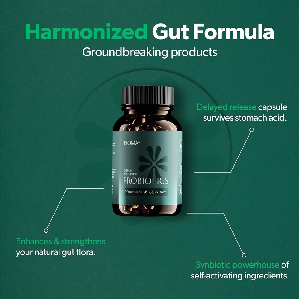 3Pack Bioma Probiotics for Digestive Health 3 In 1 Gut Health Probiotic ...