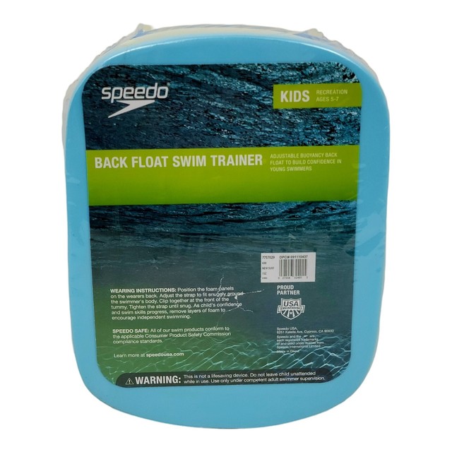 Speedo Back Float Swim Trainer for Kids Ages 5 - 7 for sale online | eBay