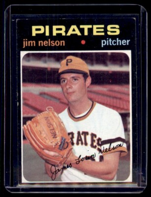 1971 Topps Jim Nelson Rookie Pittsburgh Pirates #298 2108 | eBay