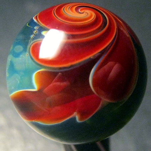 Boomwire Glass Marbles .75" handmade contemporary art sculpture ...