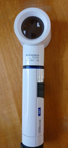 7X-28D Eschenbach Lighted Hand Held Stand Magnifier Model: 1599407 ...