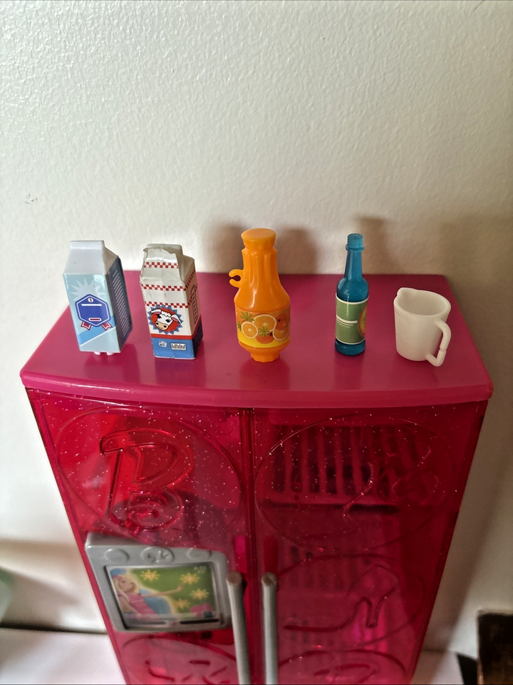 Lot 20 Barbie Doll Furniture Mixed Dream House Chairs Table Vanity ...