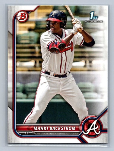 MAHKI BACKSTROM 2022 Bowman Prospects 1st Bowman #BP-121 Atlanta Braves ...