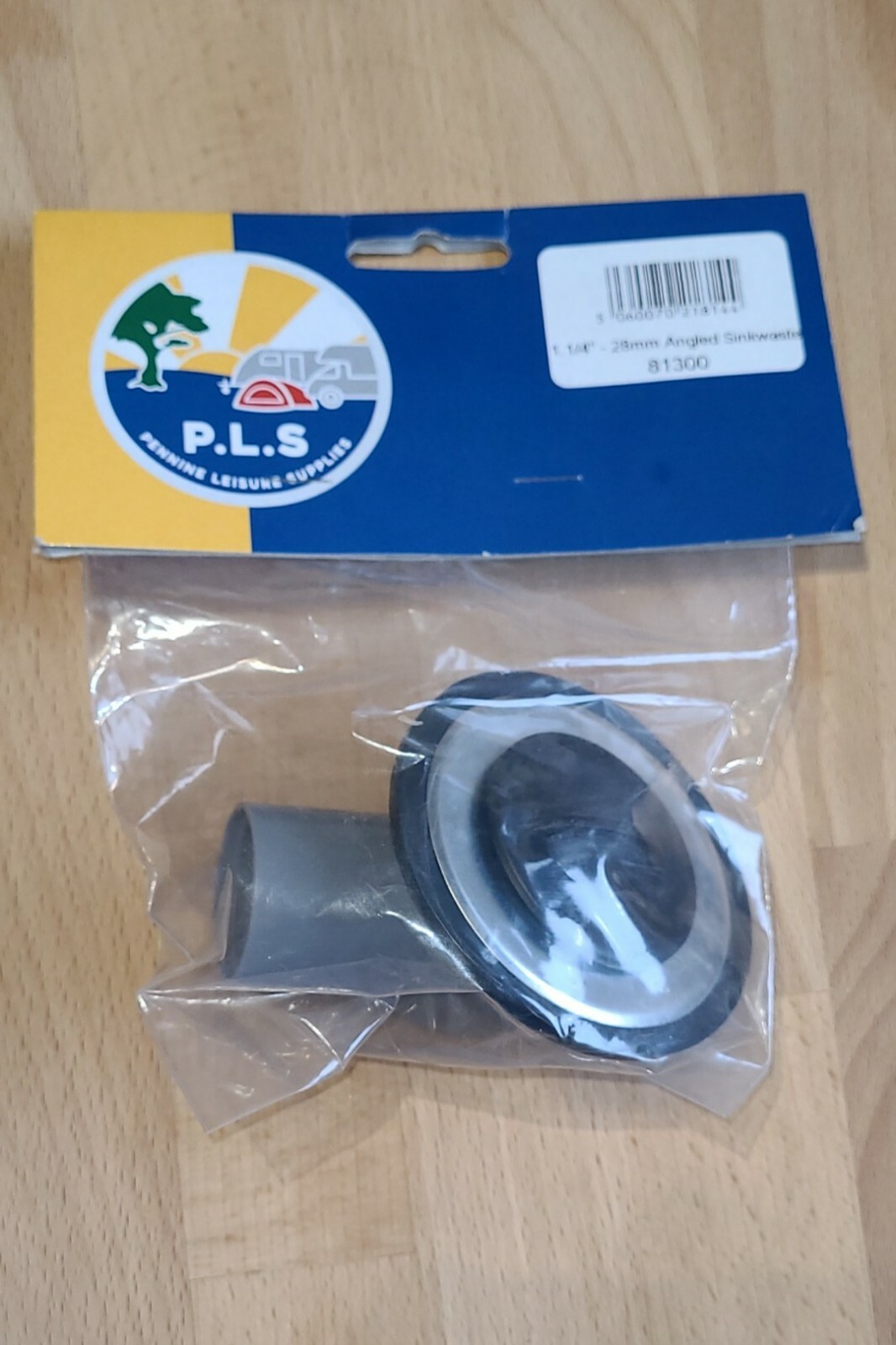Sink Waste Outlet 28mm 1.1/4" Angled Plug Hole - Caravan Motorhome ...