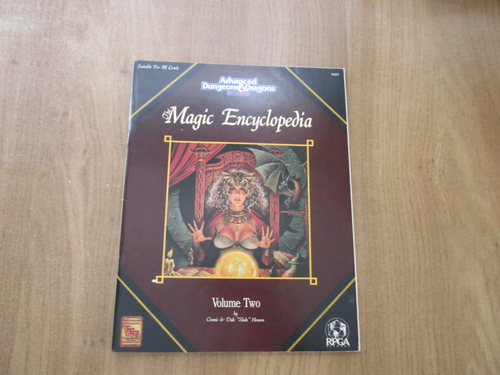 TSR AD&D 2E RPGA MAGIC ENCYCLOPEDIA VOLUME TWO 9421 SB ADV DUNGEON ...
