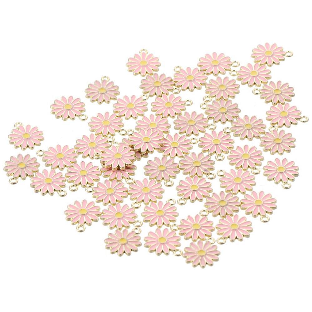 zinc alloy Alloy Enamel Charms Heart Trinkets Gold Handmade Crafts ...