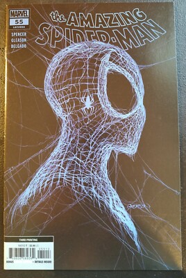 Amazing Spider-Man #55 Third Print Gleason Web Head Variant NM or ...