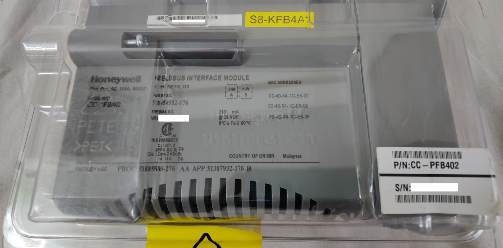 Honeywell CC-PFB401 Fieldbus Interface Module | eBay