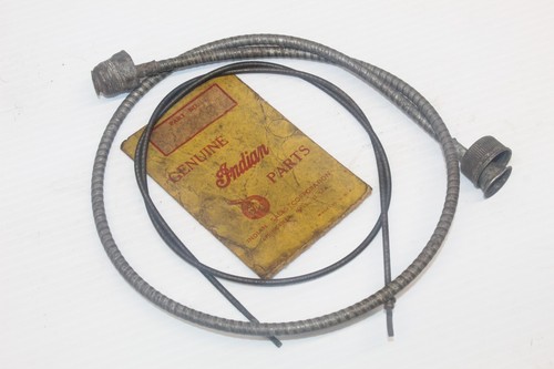 Old Indian Speedometer Cable & Core 32" Housing Length Scout Junior? | eBay