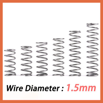 Druckfedern *1,5mm *Stahlfedern, Federn, Rückstellfedern,Edelstahl nach ...