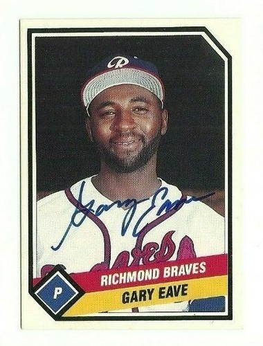 Gary Eave 1989 CMC Richmond Braves autographed auto signed card | eBay