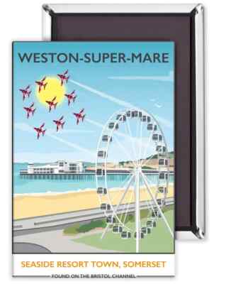 Weston-Super-Mare Red Arrows/ Pier/ Big Wheel fridge magnet | eBay UK