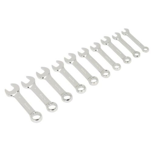 10pc Stubby Combination Spanner Set 10-19mm Short Spanners Wrench ...