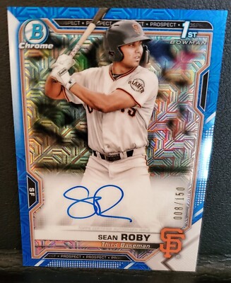 2021 Bowman Chrome 1st Sean Roby Auto HTA Choice Refractor 008/150 🔥🔥🔥 ...