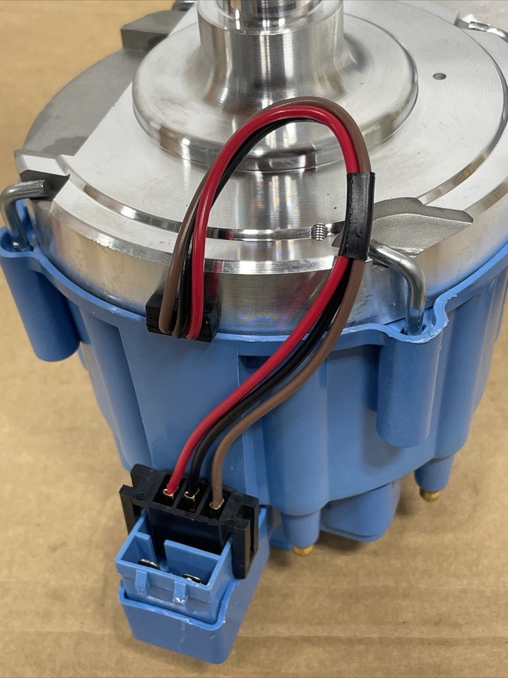 SBF Ford Small Block 260 289 302 HEI Ignition Blue Cap Distributor w ...