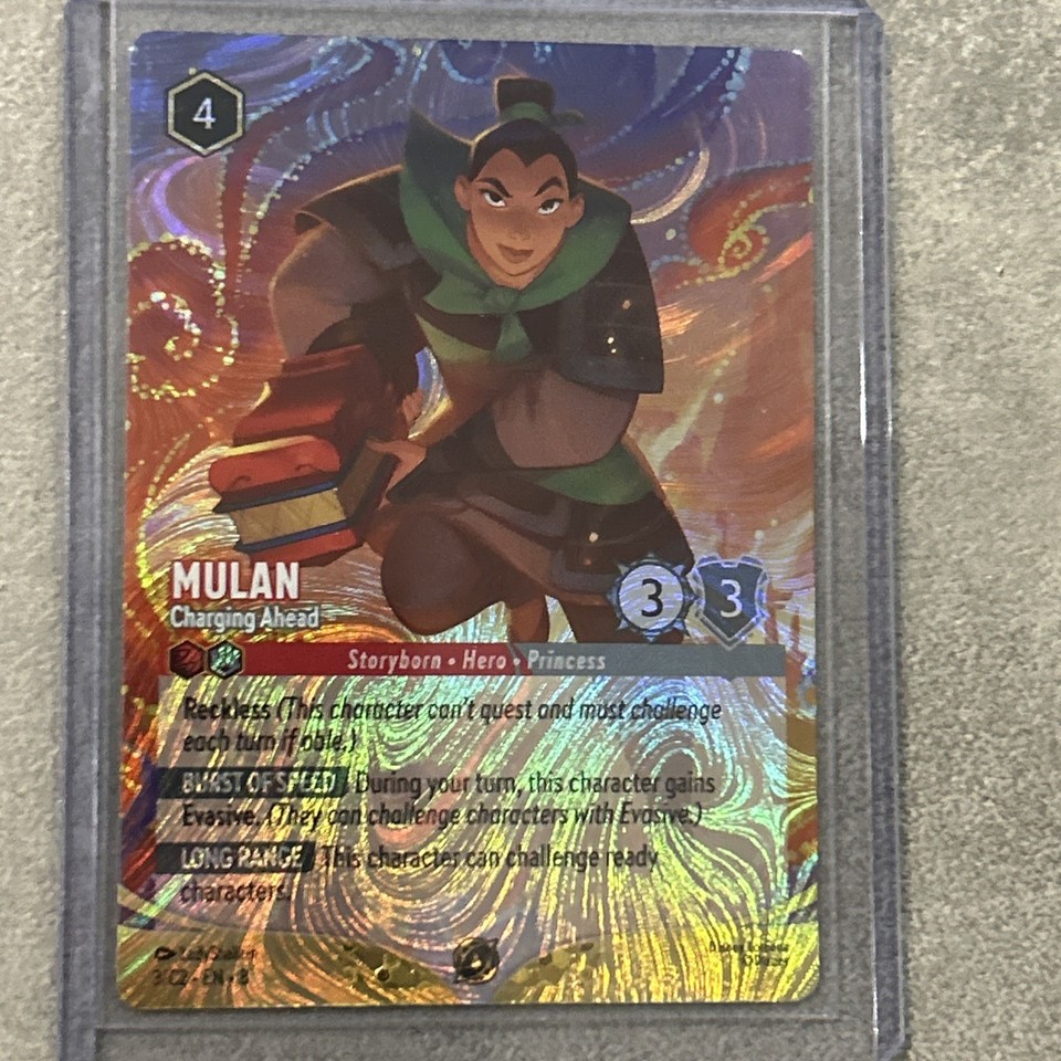 Disney Lorcana Challenge Bologna Mulan Foil Promo Card 7/C2 EN 8 Foil | eBay