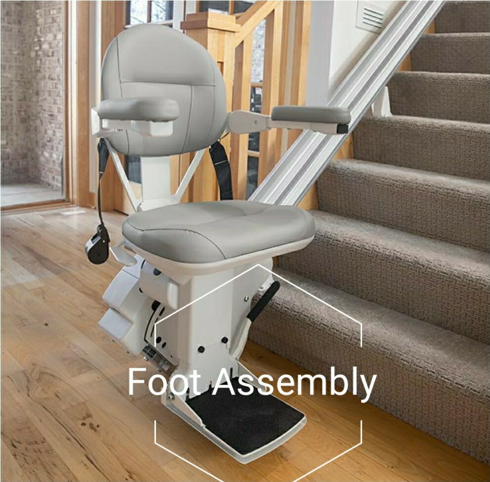 Original Part Bruno SRE-2010 Stairlift Complete Lower Foot Assembly ...
