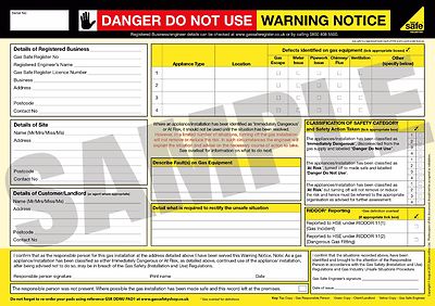 Danger Do Not Use - Warning Notice Pad | eBay UK