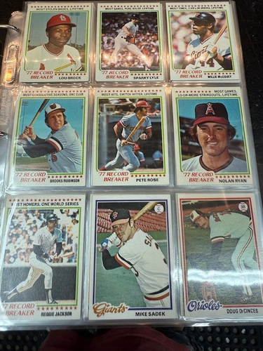 1978 Topps Baseball COMPLETE SET (726) NEAR MINT Condition *Binder ...