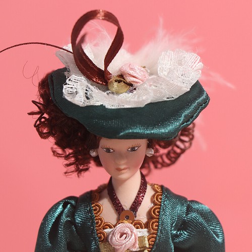 1:12 Scale Dollhouse Miniature Victorian Porcelain Dolls Royal Princess ...