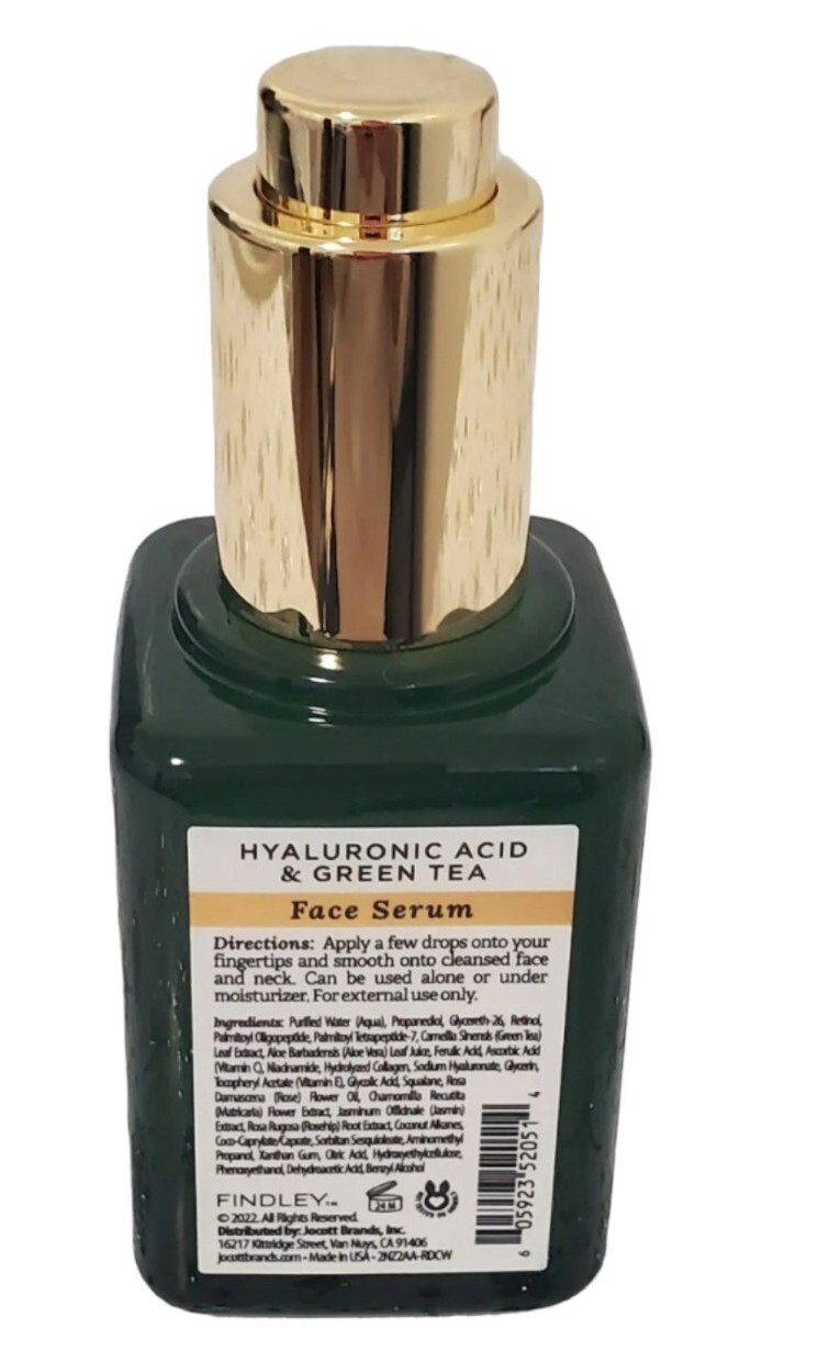 ***Findley Hyaluronic & Green Tea Intense Hydration Face Serum 2 fl oz ...