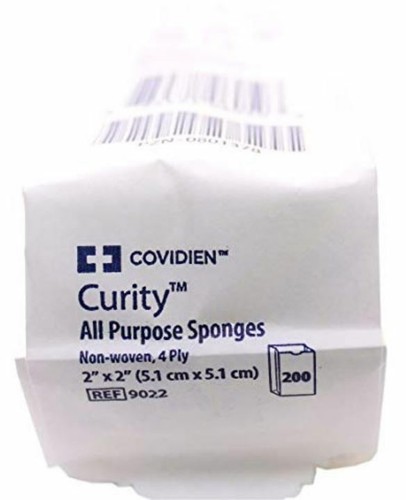 Curity All Purpose Non-Sterile Non-Woven Sponge 2'' x 2'', 4-Ply Pack ...