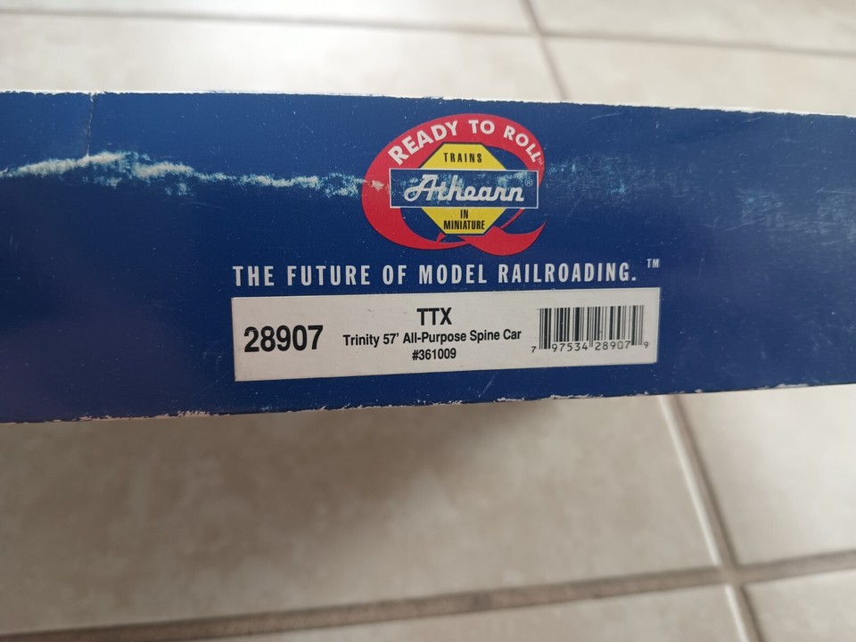 Athearn HO 28907 TTX Trinity 57' All Purpose Spine Car #361009 Set | eBay