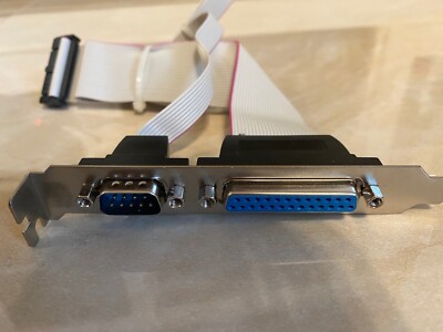 lot of 16 Motherboard Parallel DB25 LPT Printer + RS232 DB9 Com Port ...