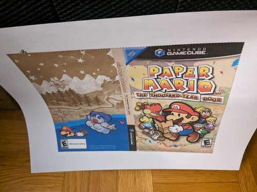Paper Mario: The Thousand-Year Door Switch PRINTED Slip cover artwork ...