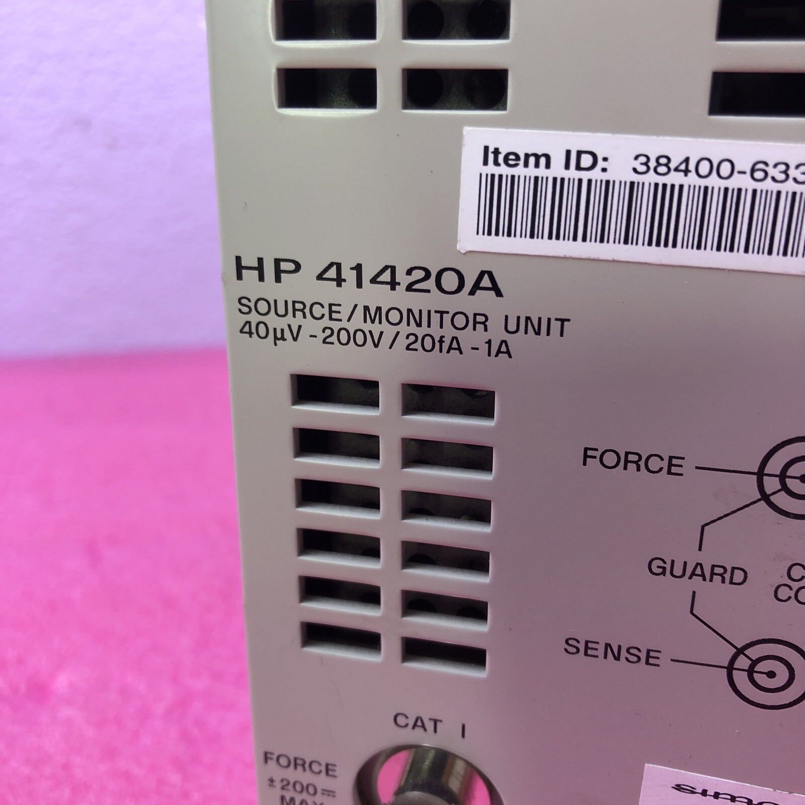 HP 41420A Source / Monitor Unit Module 40μV-200V, 20fA-1A, Agilent ...