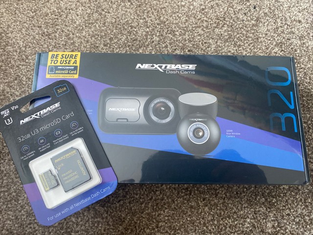Nextbase 320XR 2.12MP Dash Camera with Rear Window Camera - Black for ...