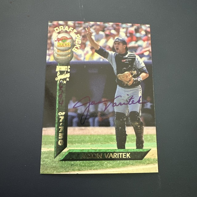 1994 Signature Rookies Draft Picks - Autographs #14 Jason Varitek /7750 ...