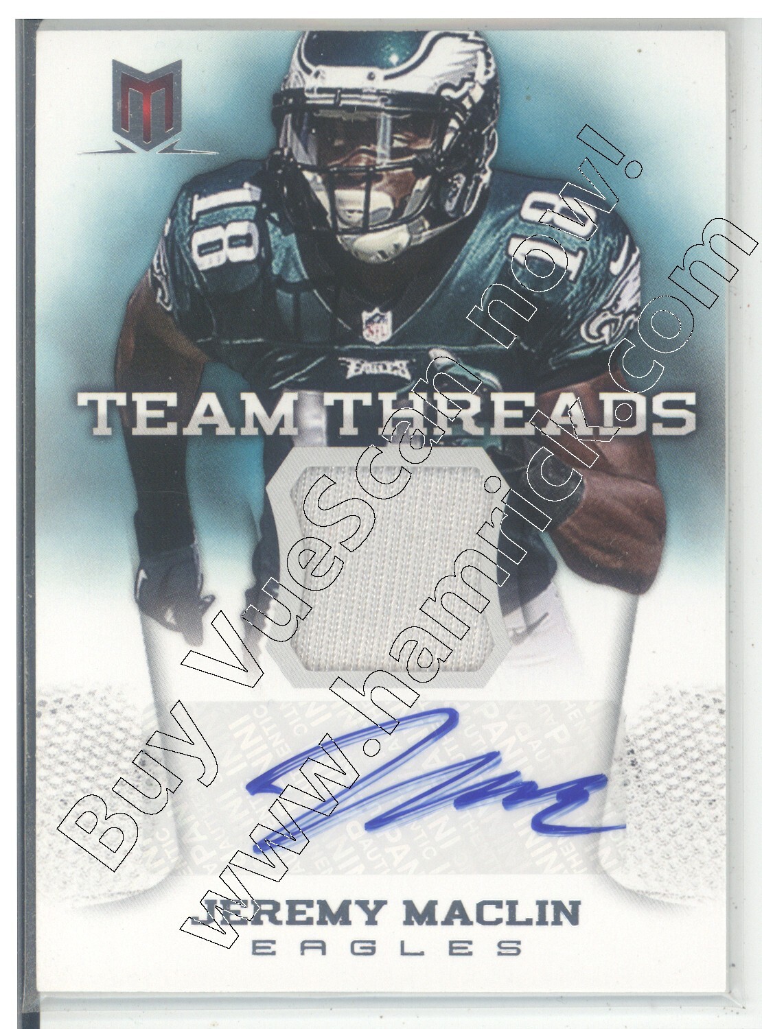 jeremy maclin game used jersey patch auto autograph eagles missouri ...