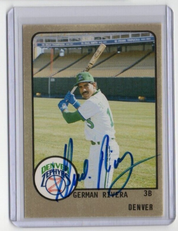 GERMAN RIVERA DENVER ZEPHYRS 1988 PROCARDS IP/TTM AUTOGRAPH AUTO | eBay