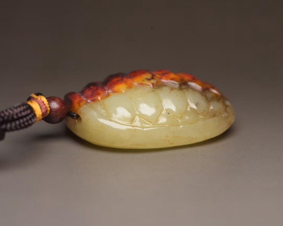 Certified Natural Hetian Jade Hand-carved Turtle Shell Statue Pendant ...