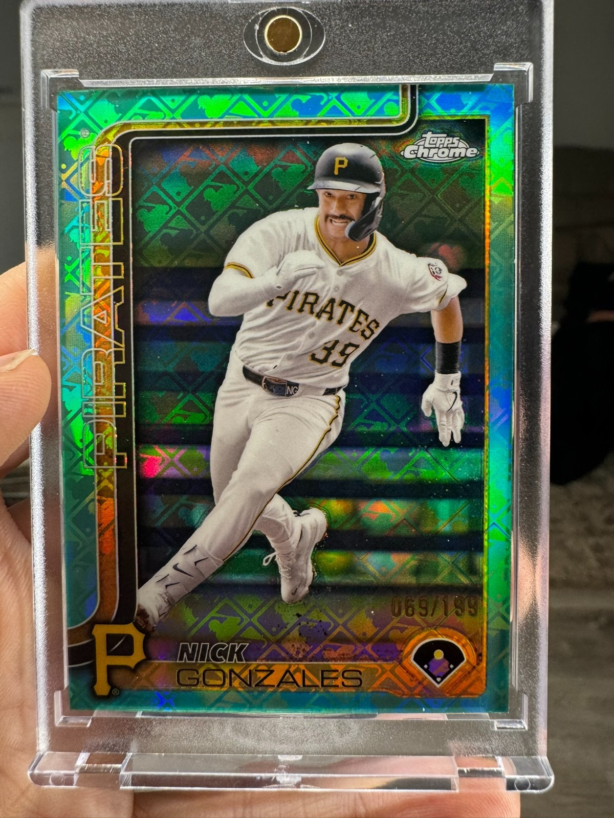 Nick Gonzales 2025 Topps Chrome Logofractor Edition #222 Rose Gold ...
