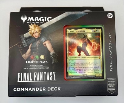 Magic The Gathering Final Fantasy VII Commander Deck CLOUD Limit Break ...