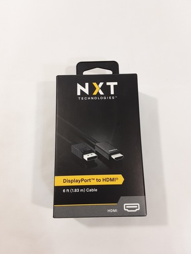 NXT Technologies NX51760 6' DisplayPort/HDMI Audio/Video Cable Black New | eBay