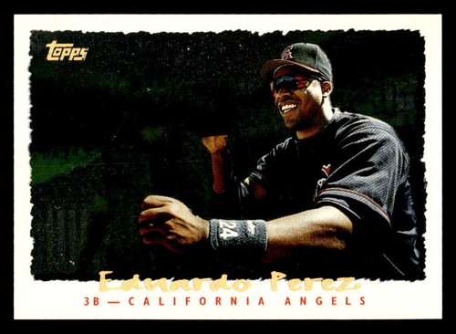 Eduardo Perez California Angels 1995 Topps CyberStats Spectralight #079 ...