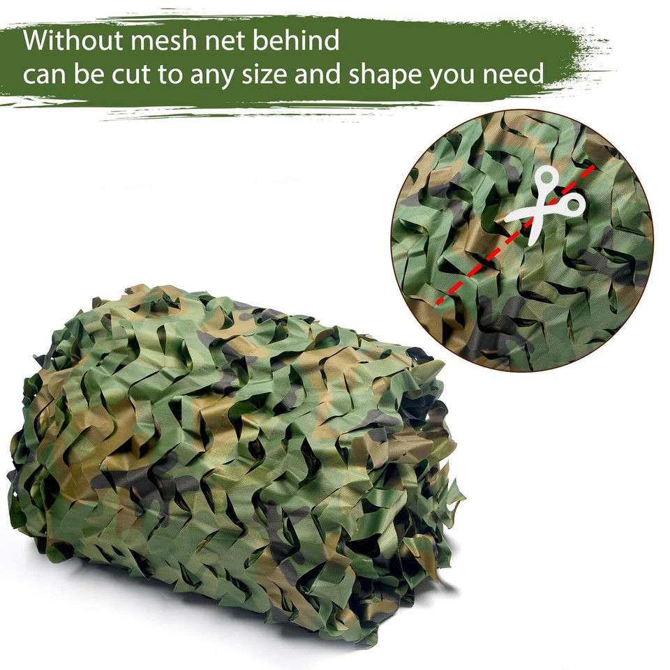 Camo Netting Camouflage Netting Camo Blind Army Net Sunshade Mesh for ...