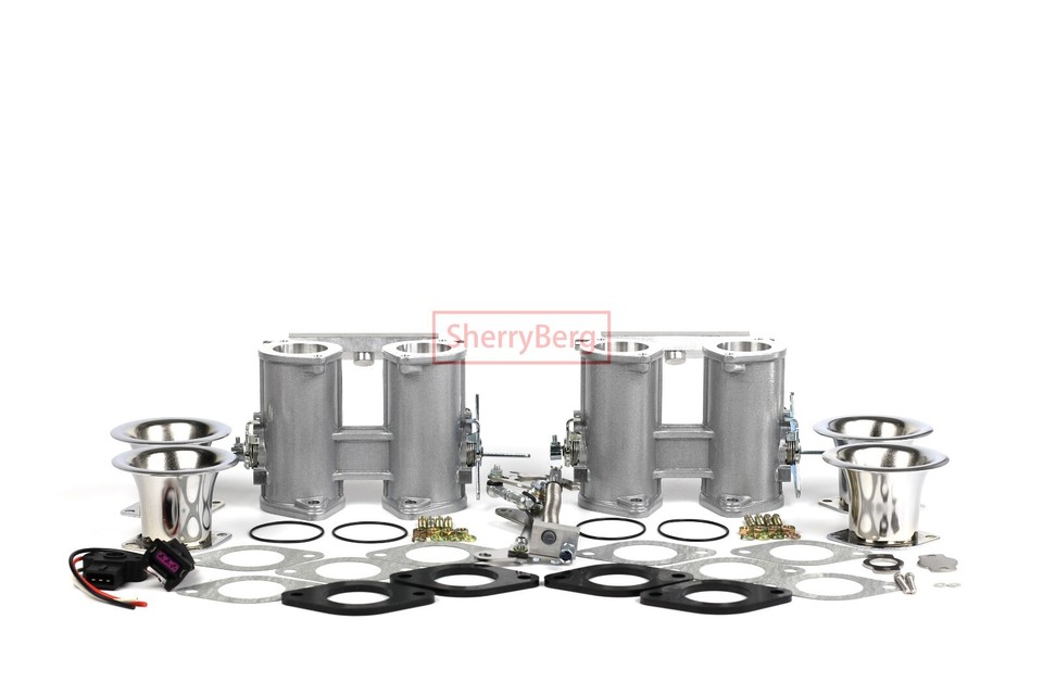Twin 48 mm dcoe Throttle Bodies+Linkage+TPS+Air Horns for Weber ...