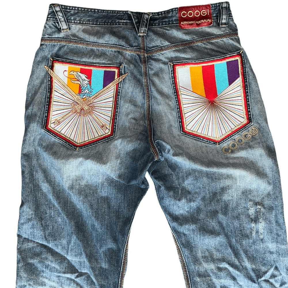 VINTAGE COOGI DOUBLE SWORD & EAGLE CREST SHIELD EMBRO… - Gem